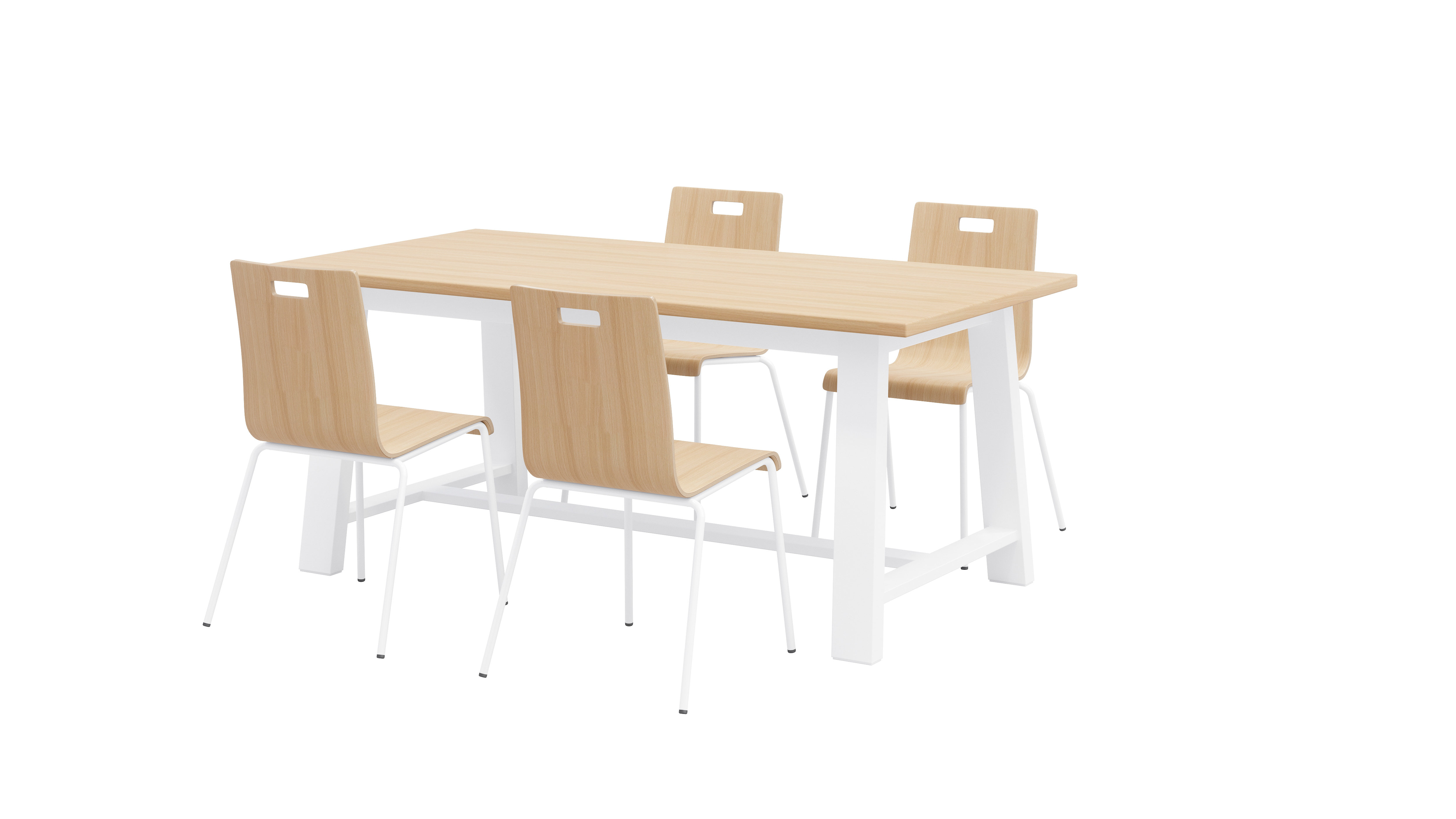 KFI Studios Midtown- Jive Set 36" L Rectangular Breakroom Table and ...