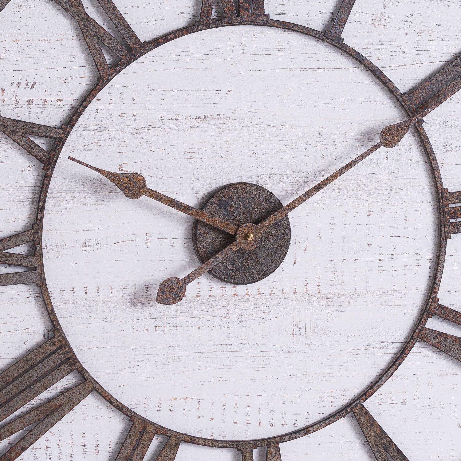 Borough Wharf Rustic Wooden Clock With Aged Numerals And Hands ...