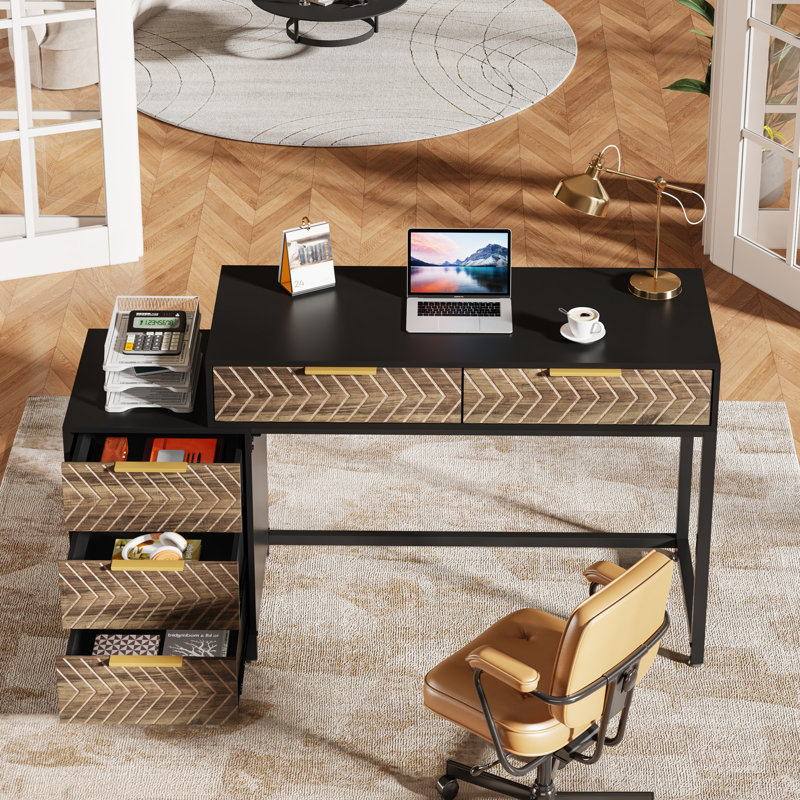 17 Stories 47.24'' W Rectangle Computer Desk | Wayfair