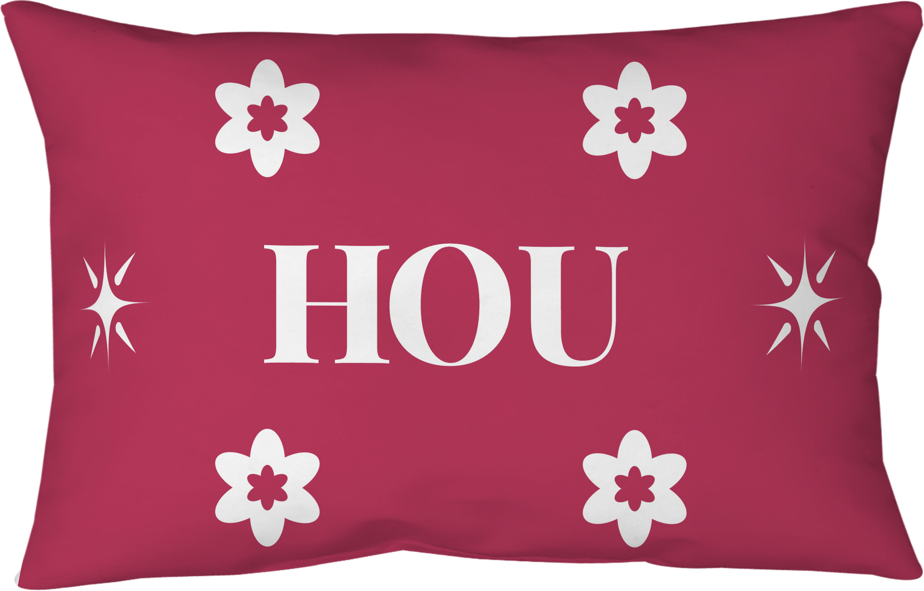 Khieu Houston Basketball Spun Polyester Pillow 25 inch x 18 inch | Wayfair