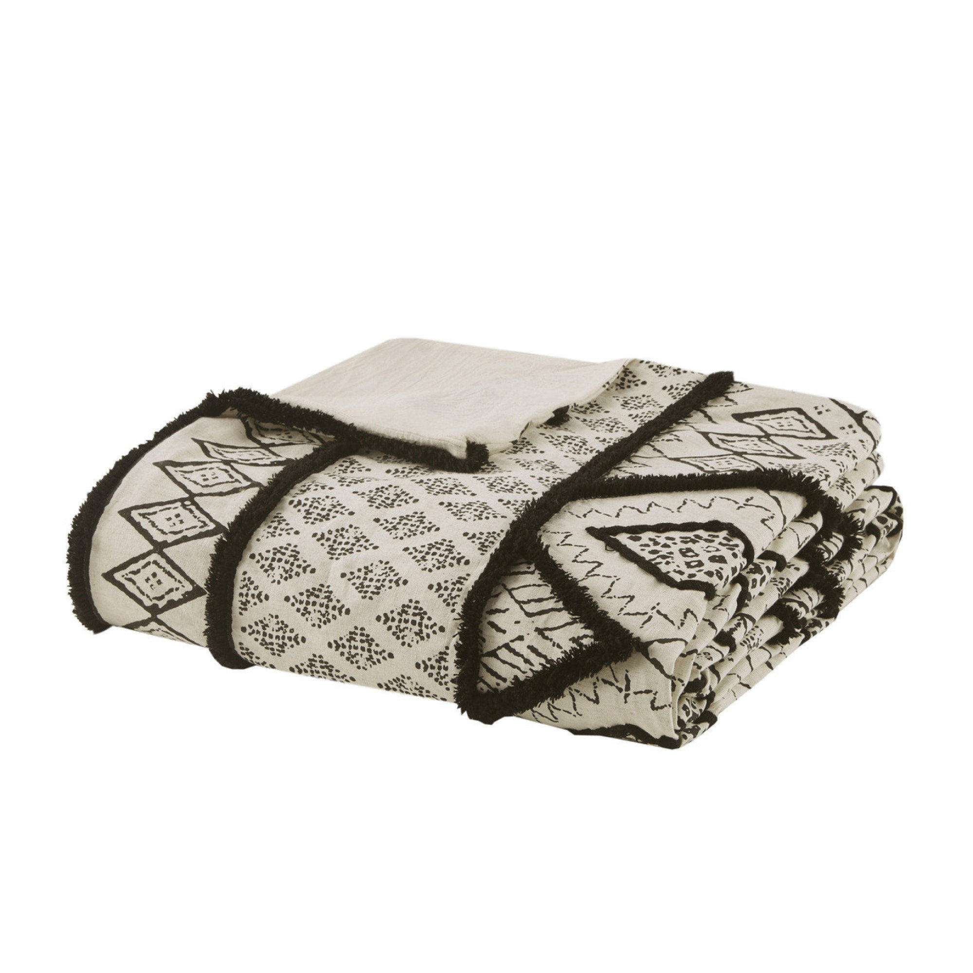 Xylbina Ensemble de housse de couette en coton et lin Marta Modern-boho ...