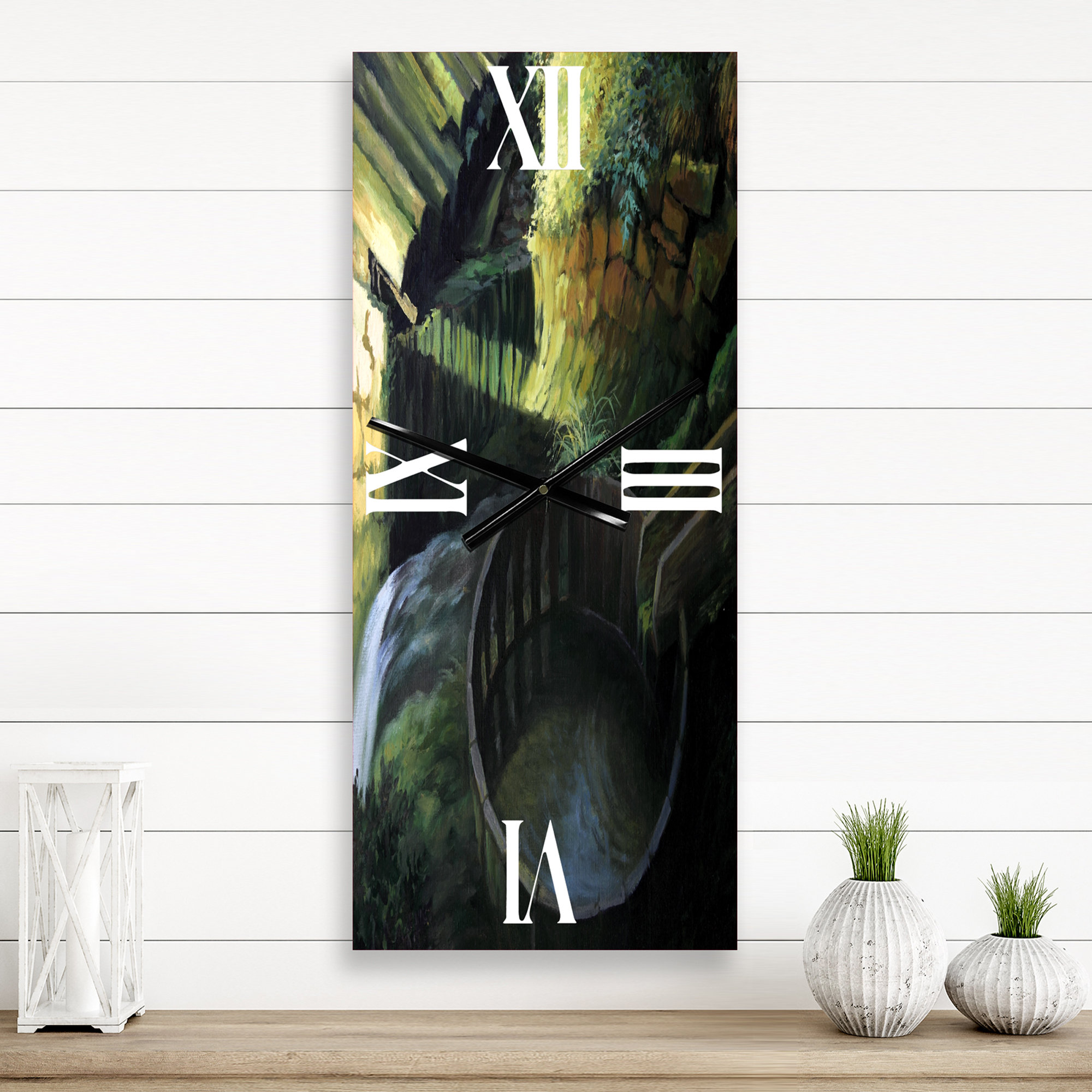 East Urban Home Old Watermill in Nature Landscape - Lake House Wall ...