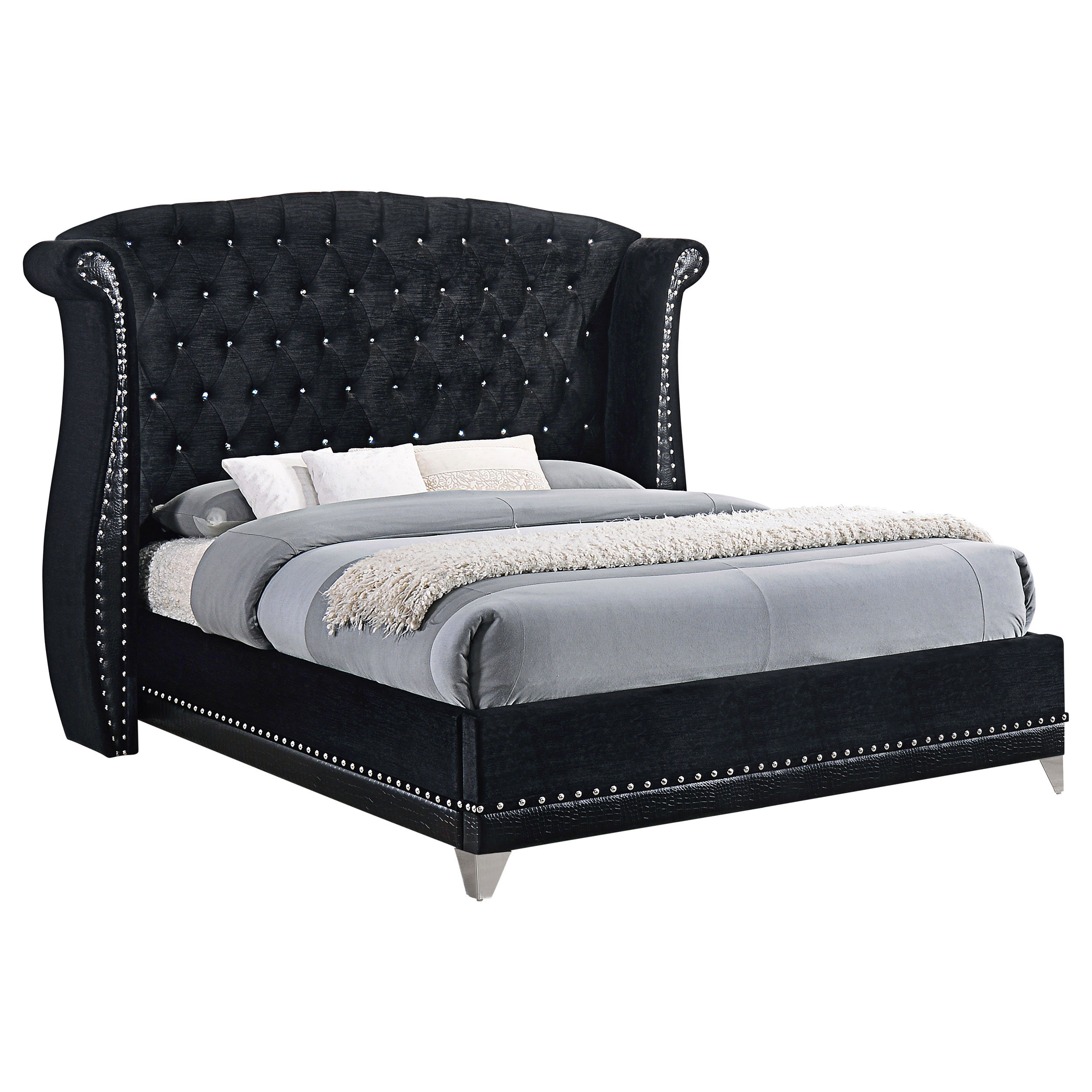 Rosdorf Park Heritage Design - Marinelle Upholstered Queen Wingback Bed ...