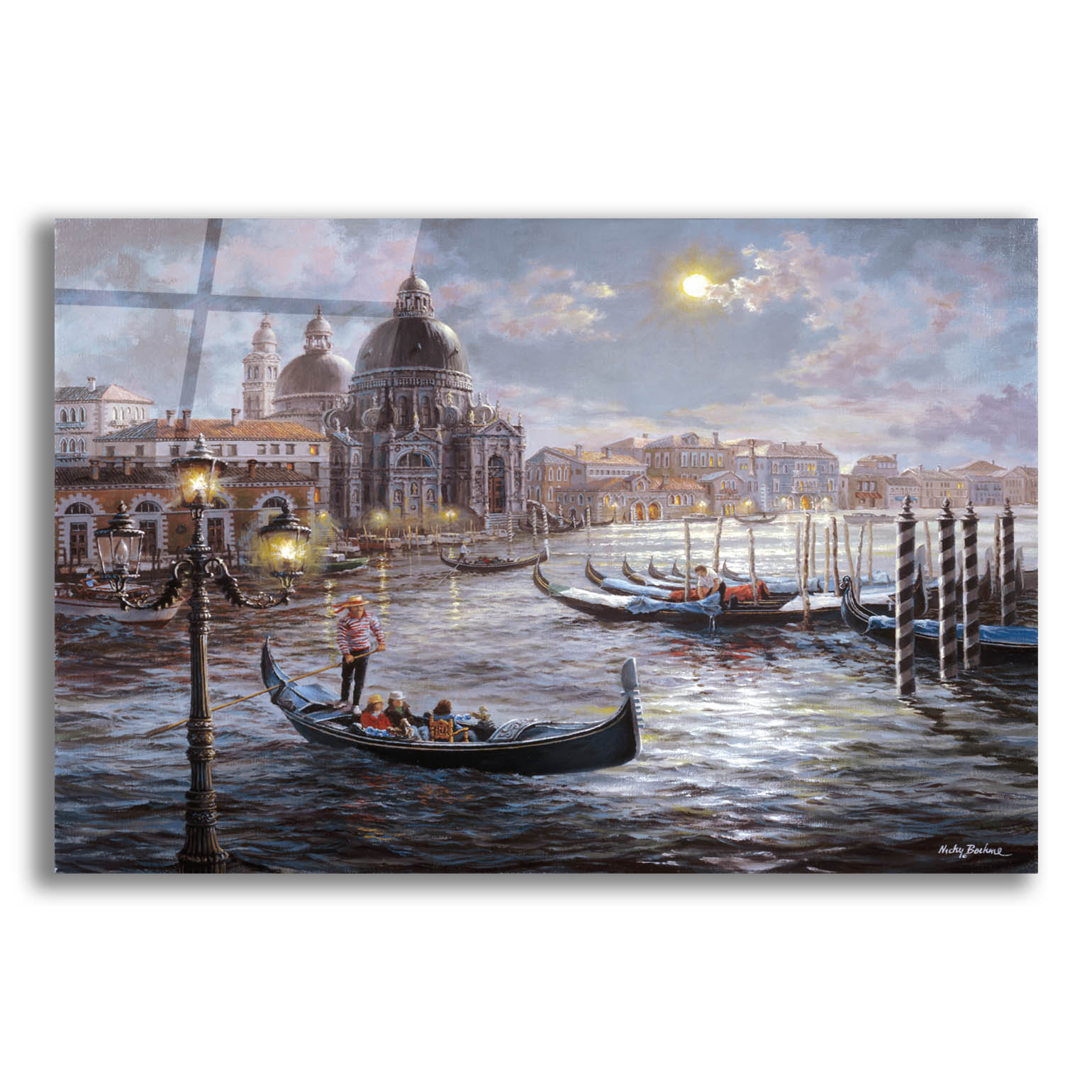 Epic Art 'Grand Canal Venice' by Nicky Boehme Acrylic Glass Wall Art ...