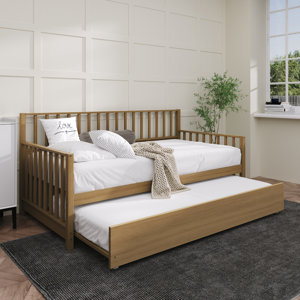 Winston Porter Odean Solid Wood Daybed with Trundle & Reviews | Wayfair