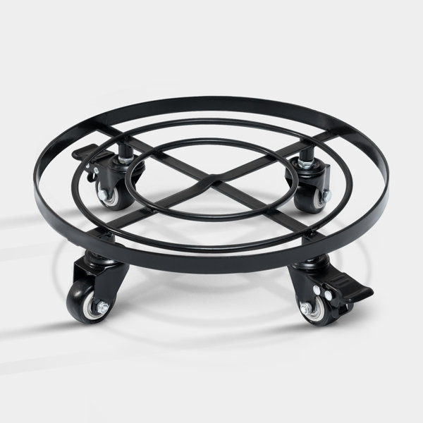 Arlmont & Co. Steel tube - Metal Plant caddy - Black - 14 in - 2 pcs ...