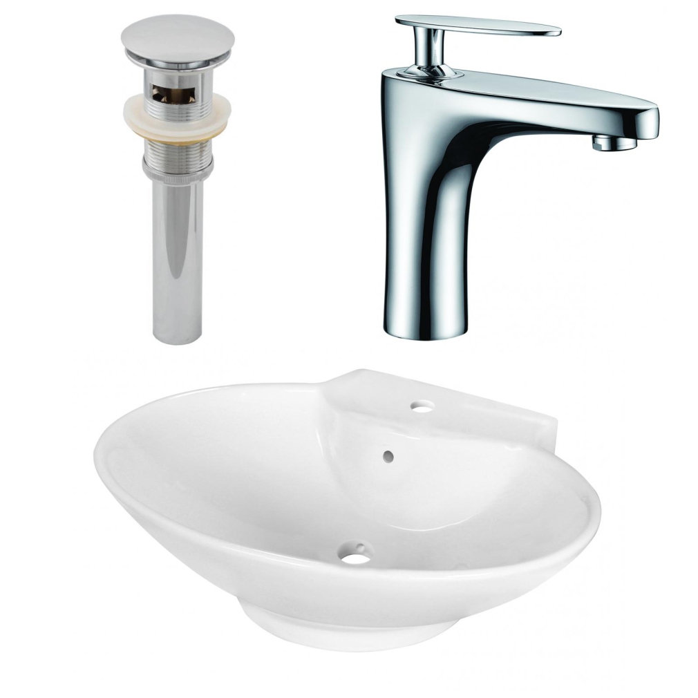 Plumbing N Parts Lavabo de salle de bain vasque ovale en céramique ...