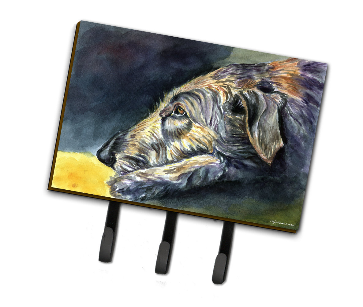 East Urban Home Irish Wolfhound Sleeper Wall Key Organizer with Key ...