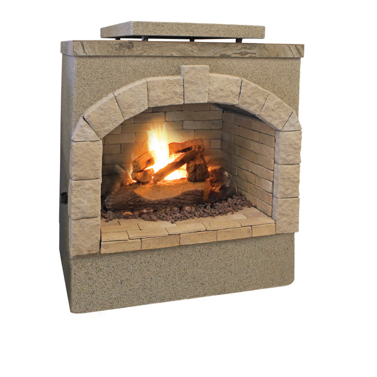 Cal Flame 59" H Propane Outdoor Fireplace | Wayfair