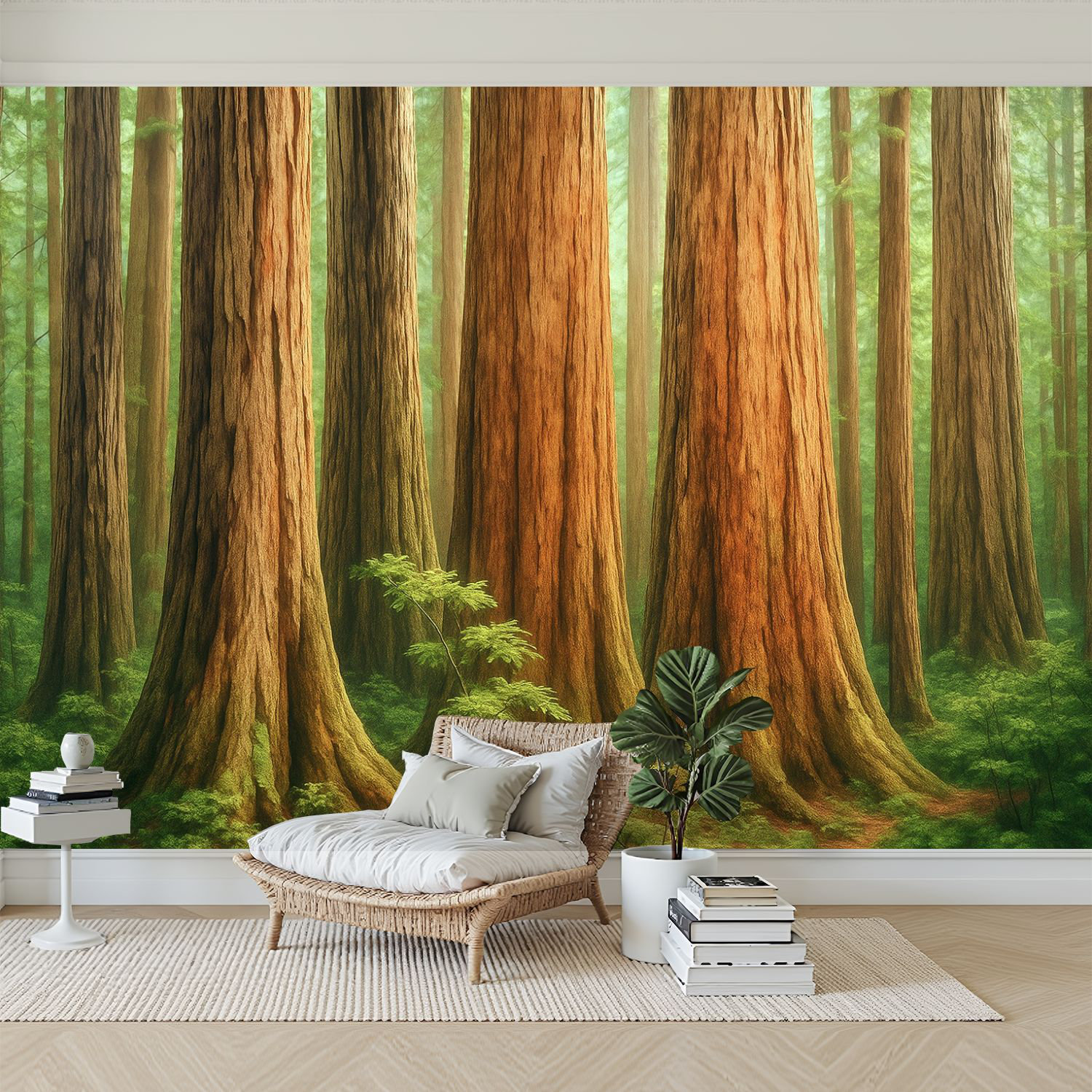 Red Barrel Studio® 3D Wallpaper Redwood Tree Redwood National Park Tree ...