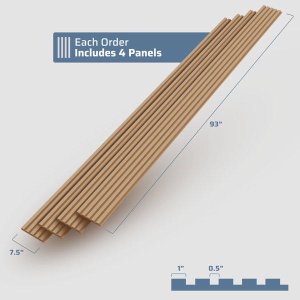 Petdwell Mdf Wood Wall Panels For Diy Projects (4 Pcs) – 3d Wall Panels ...
