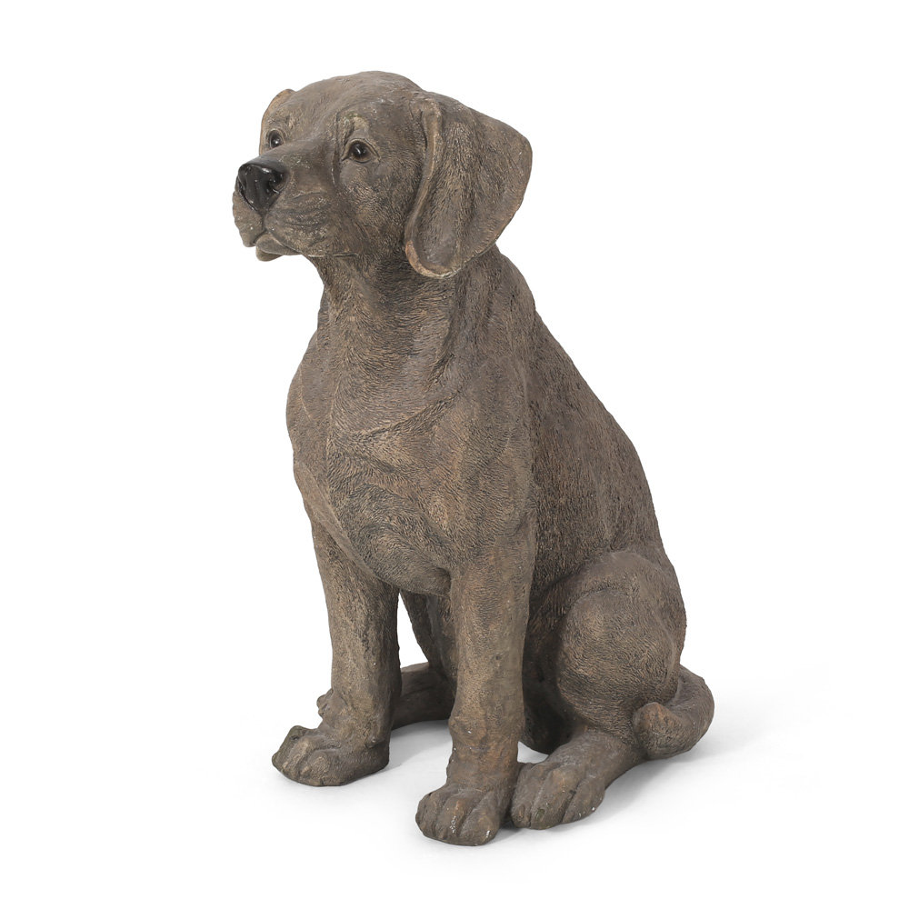 Ophelia & Co. Outdoor MGO Dog Statue (No Assembly Required) | Wayfair