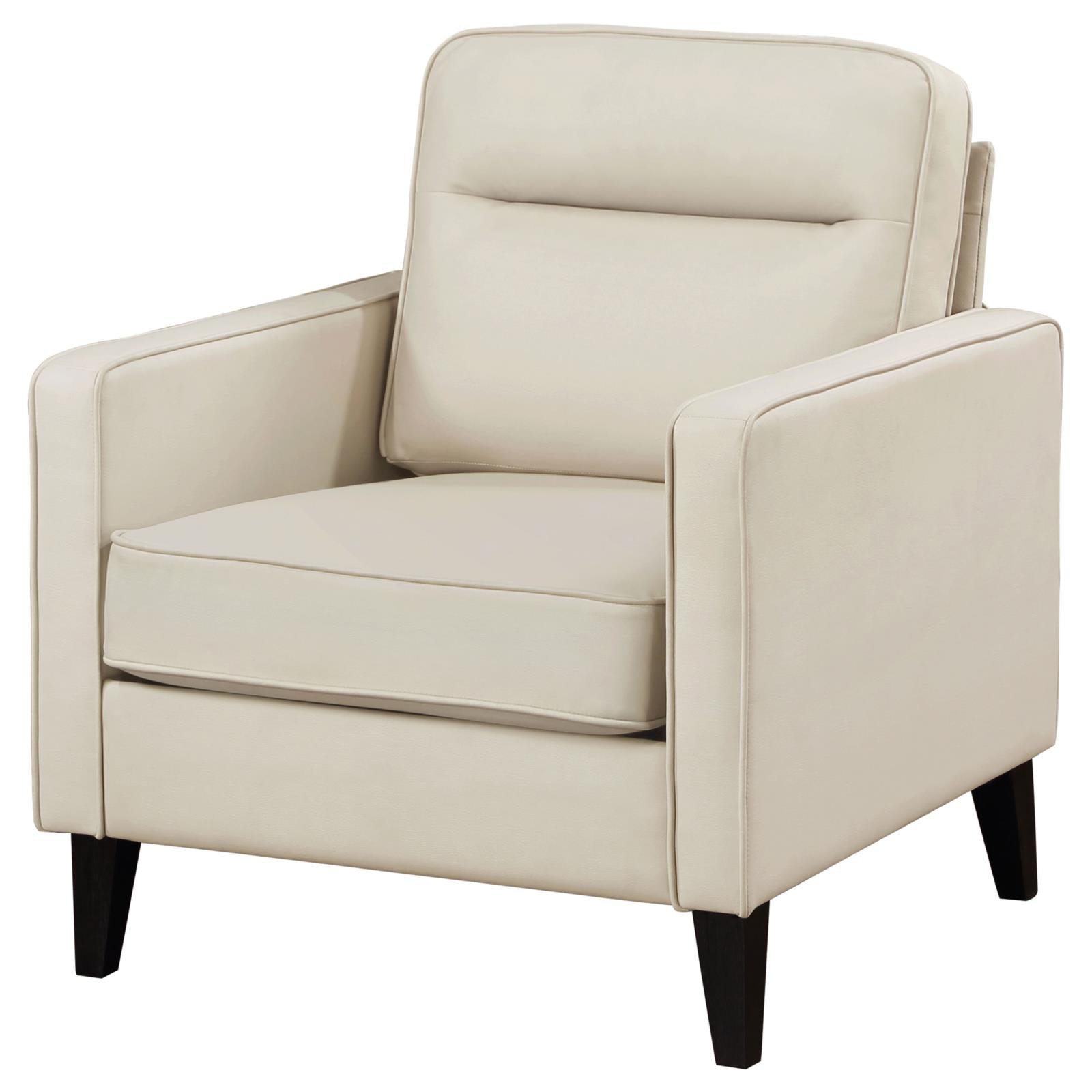 Latitude Run® Jonah Ivory Upholstered Track Arm Accent Club Chair | Wayfair
