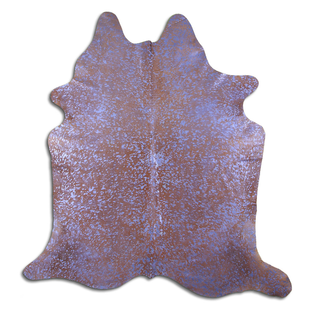 Foundry Select Bellignorant Tie Dye HAIR ON Cowhide Rug PURPLE Beling ...