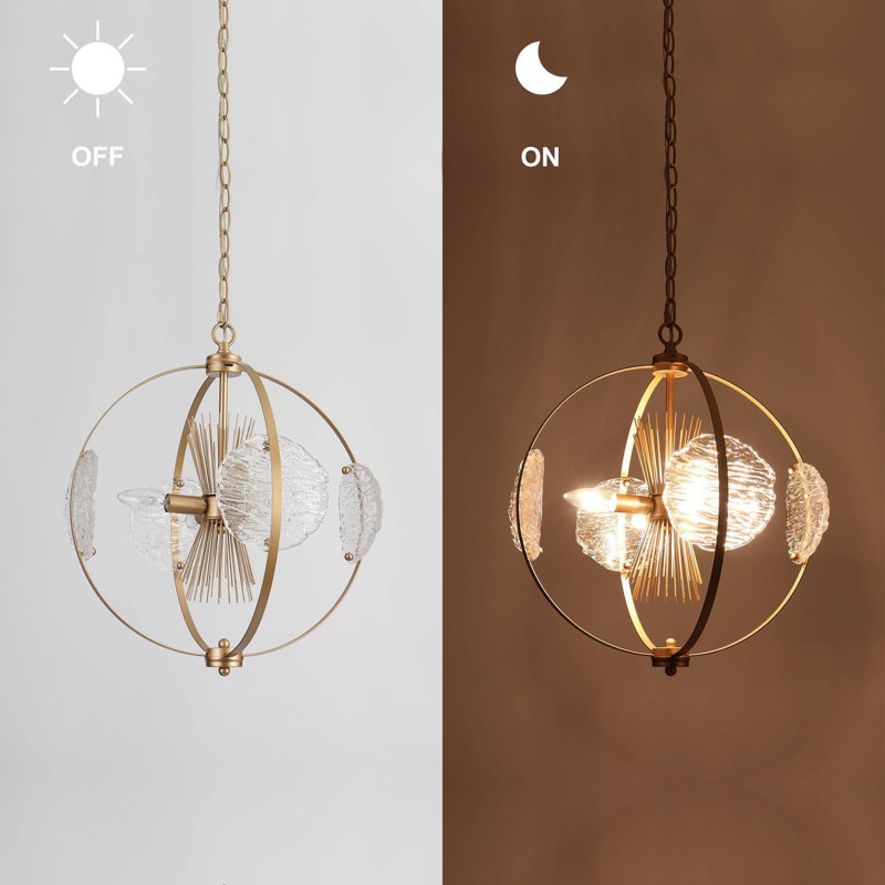 Everly Quinn Jasrah 4 - Light Unique Globe Chandelier & Reviews | Wayfair