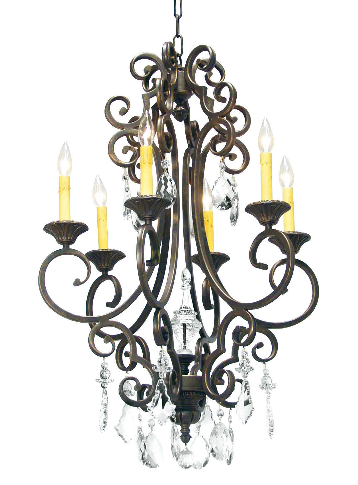One Allium Way 24" Wide Sati 6 Light Chandelier - Wayfair Canada