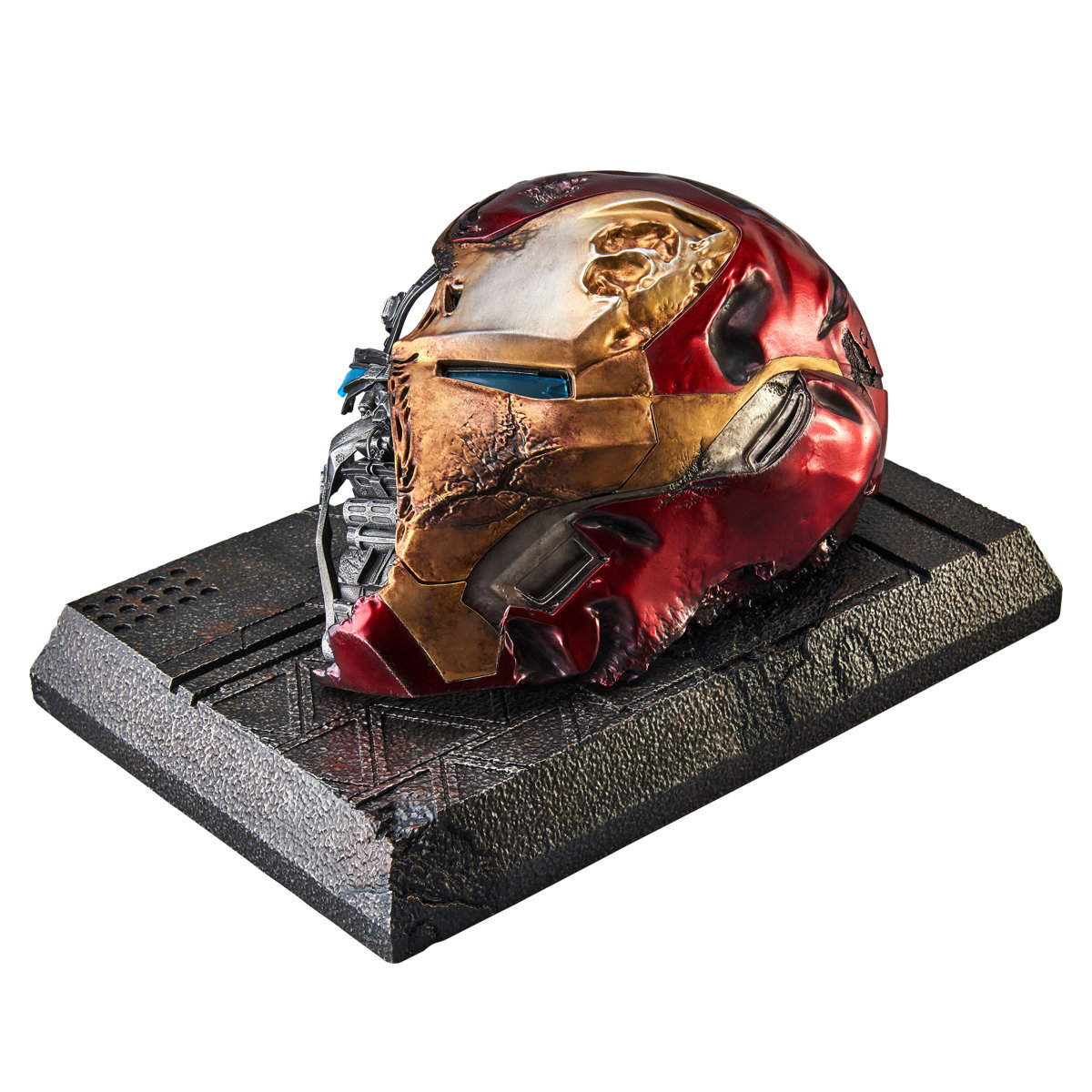 LM Treasures Avengers: Endgame Iron Man Mark 50 Helmet Battle Table Top ...