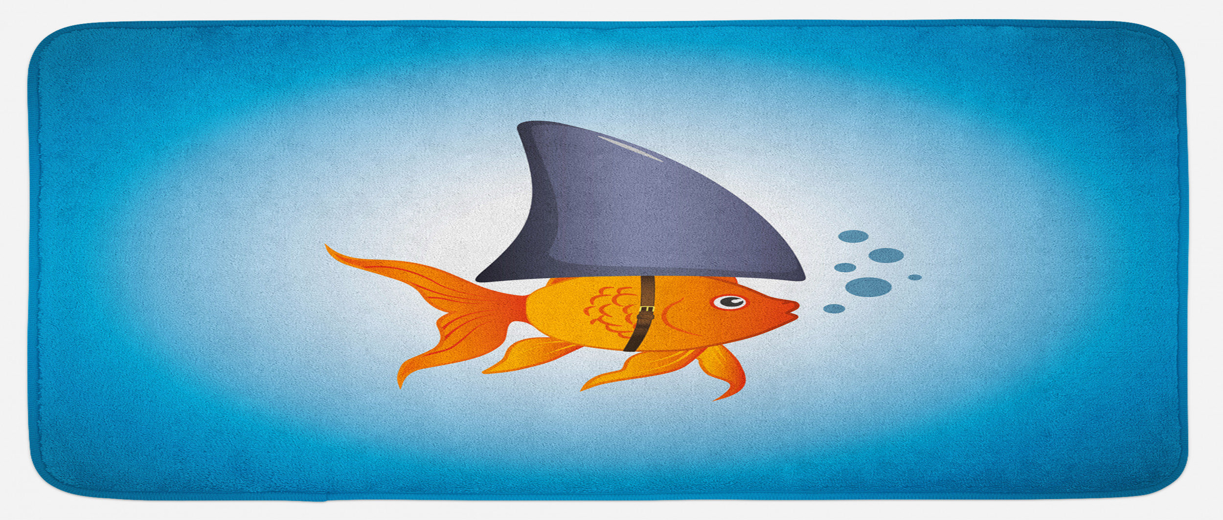 East Urban Home Little Goldfish Wearing A Shark Fin To Scare Predators ...