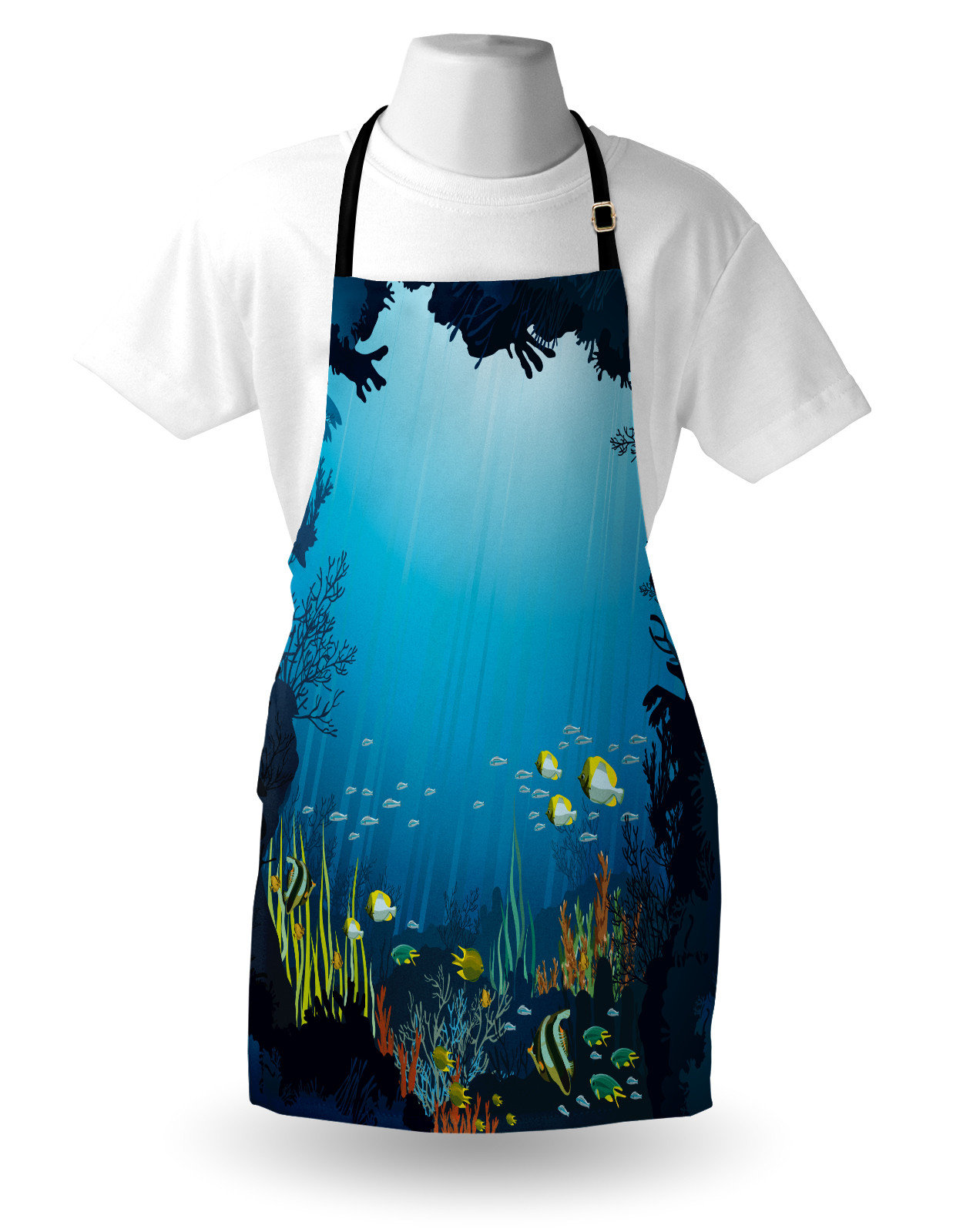 East Urban Home Ocean Apron Unisex, Tropical Fishes and Reefs, Adult ...