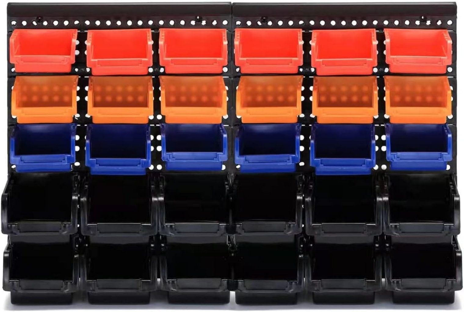 17 Stories Wall Mounted Garage Storage Bins Organizer Rack - 30 Piece ...