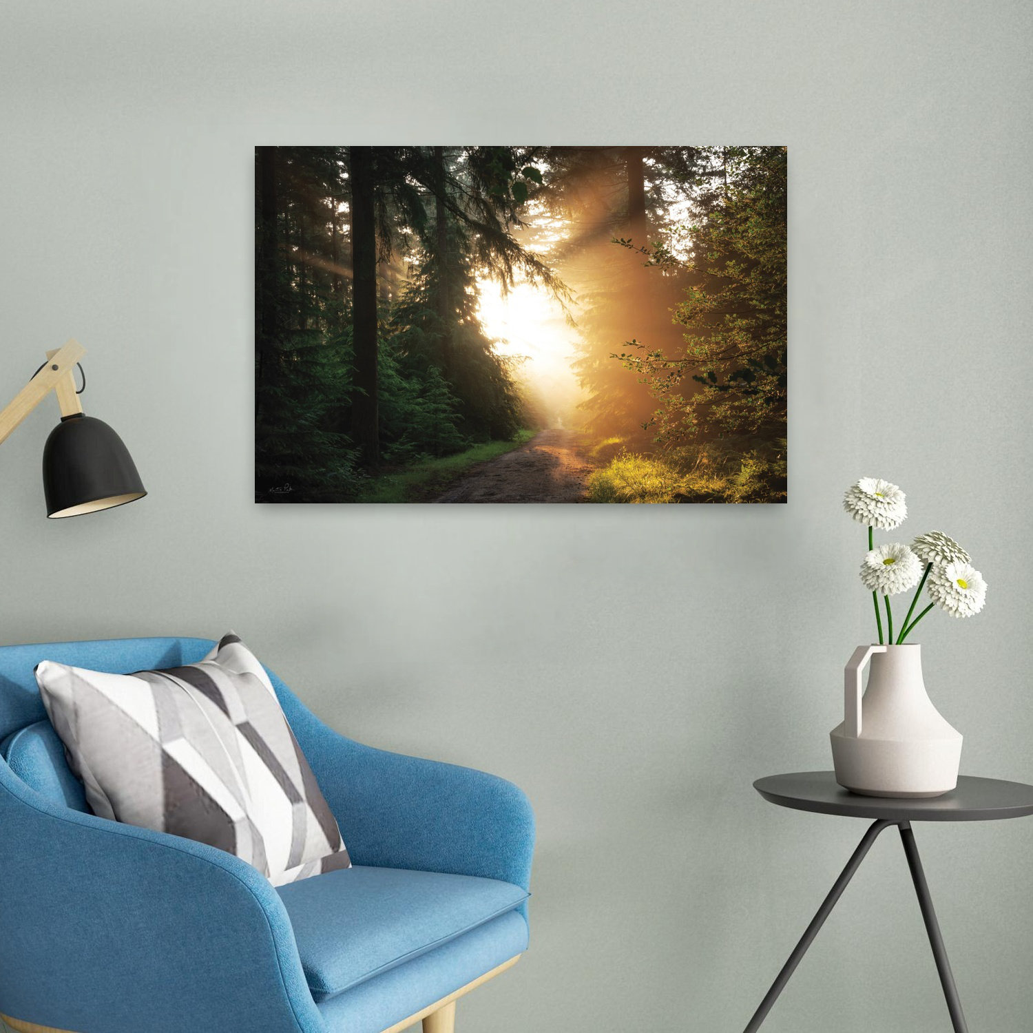 Latitude Run® Light Explosion Abstract Contemporary Forest Landscape ...