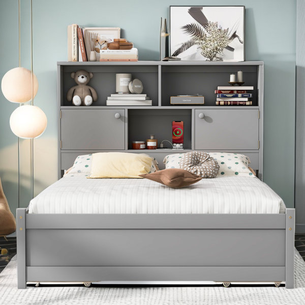 Latitude Run® Pilypas Bookcase Bed | Wayfair