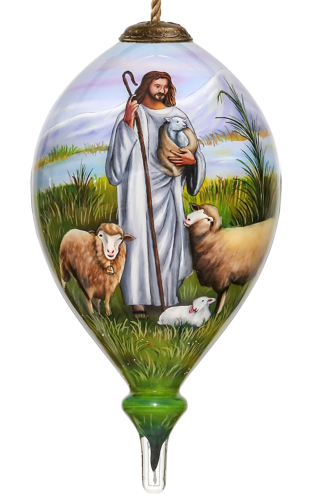 The Holiday Aisle® Religious The lord is my Shepherd Finial Ornament ...