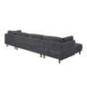 Wade Logan® Ashleigh-May 144" Wide Symmetrical Modular Corner Sectional ...