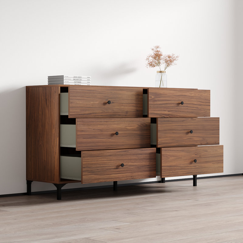 The Twillery Co.® Crowle 6 - Drawer Dresser | Wayfair