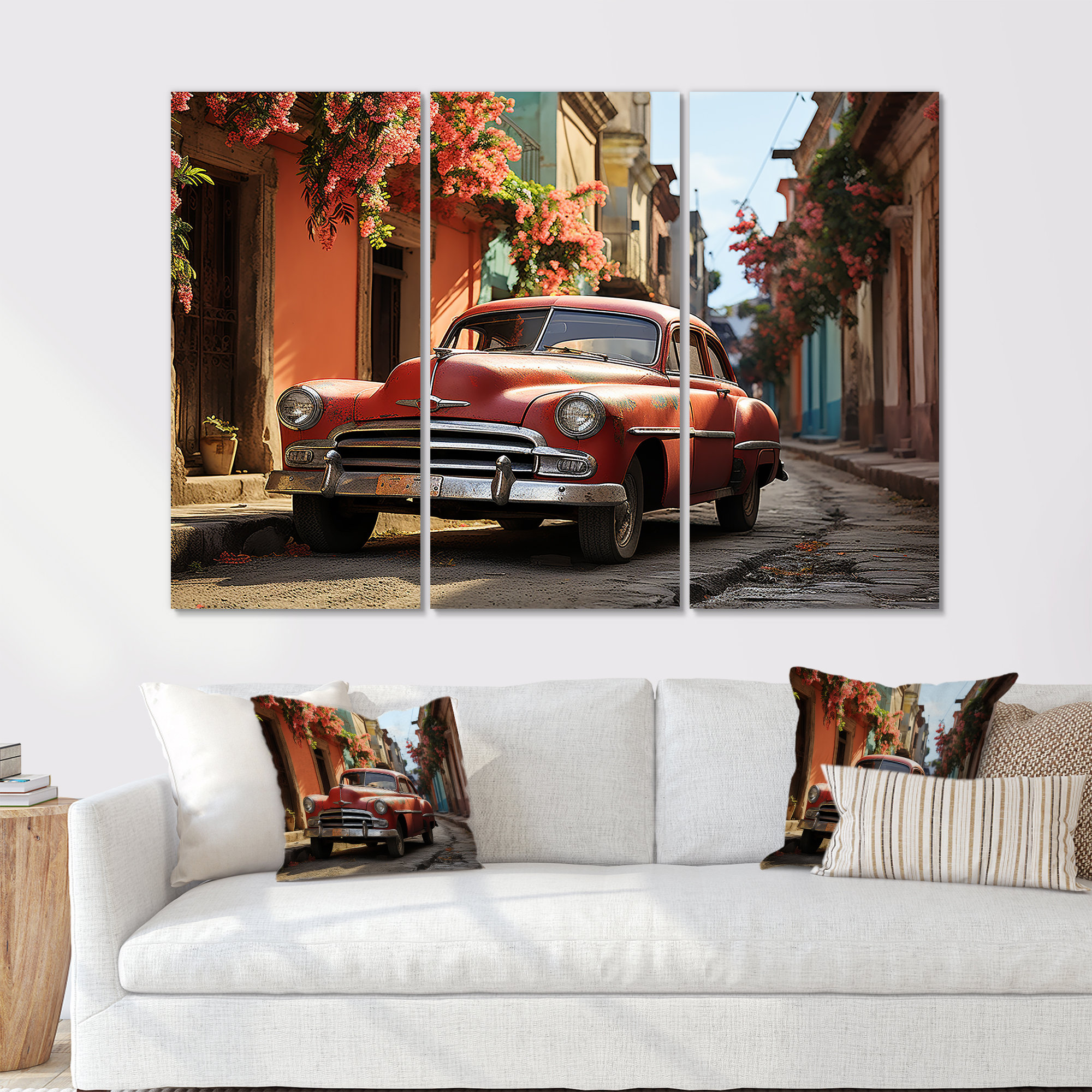 Trent Austin Design® Vintage Cuban Car Heritage I - Cuba Wall Art Print ...