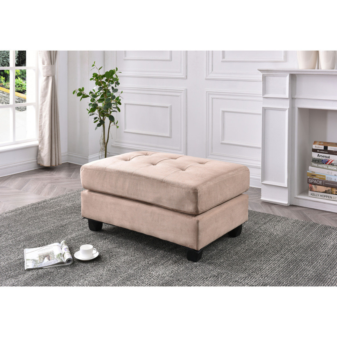 Red Barrel Studio Malone G631-O Ottoman , VANILLA - Wayfair Canada