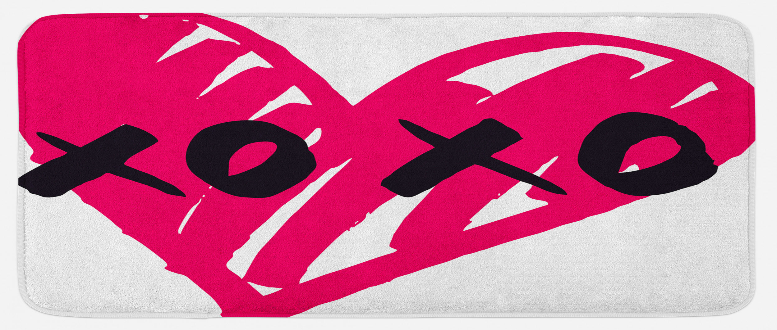 East Urban Home Lovers Heart With Kisses Sign Abstract Calligraphy ...