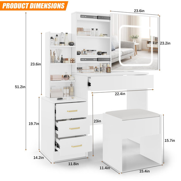 Wrought Studio™ Aracelie Vanity | Wayfair