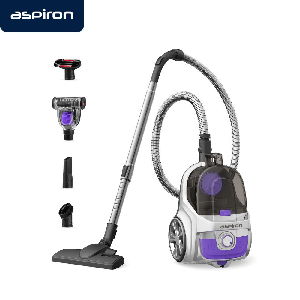 Paris-Rhône Canister Vacuum, Upgraded 1200W Bagless Canister Vacuum ...