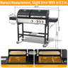 Nice Cooker 3 Burner Gas & Charcoal Combo Grill With Side Burner ...