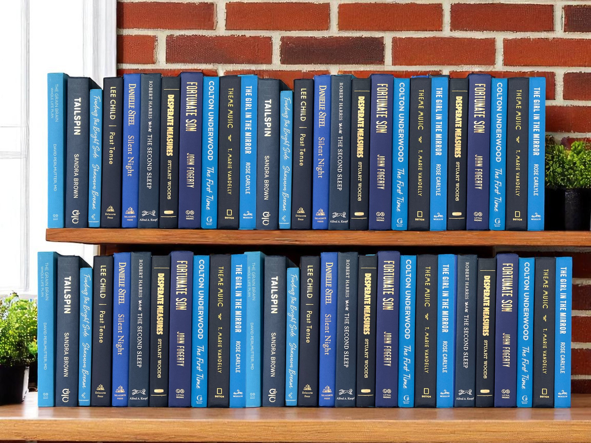 E. Lawrence Ltd. Blue Story-50- Mix Of Light, Medium, & Navy Blue Tones ...