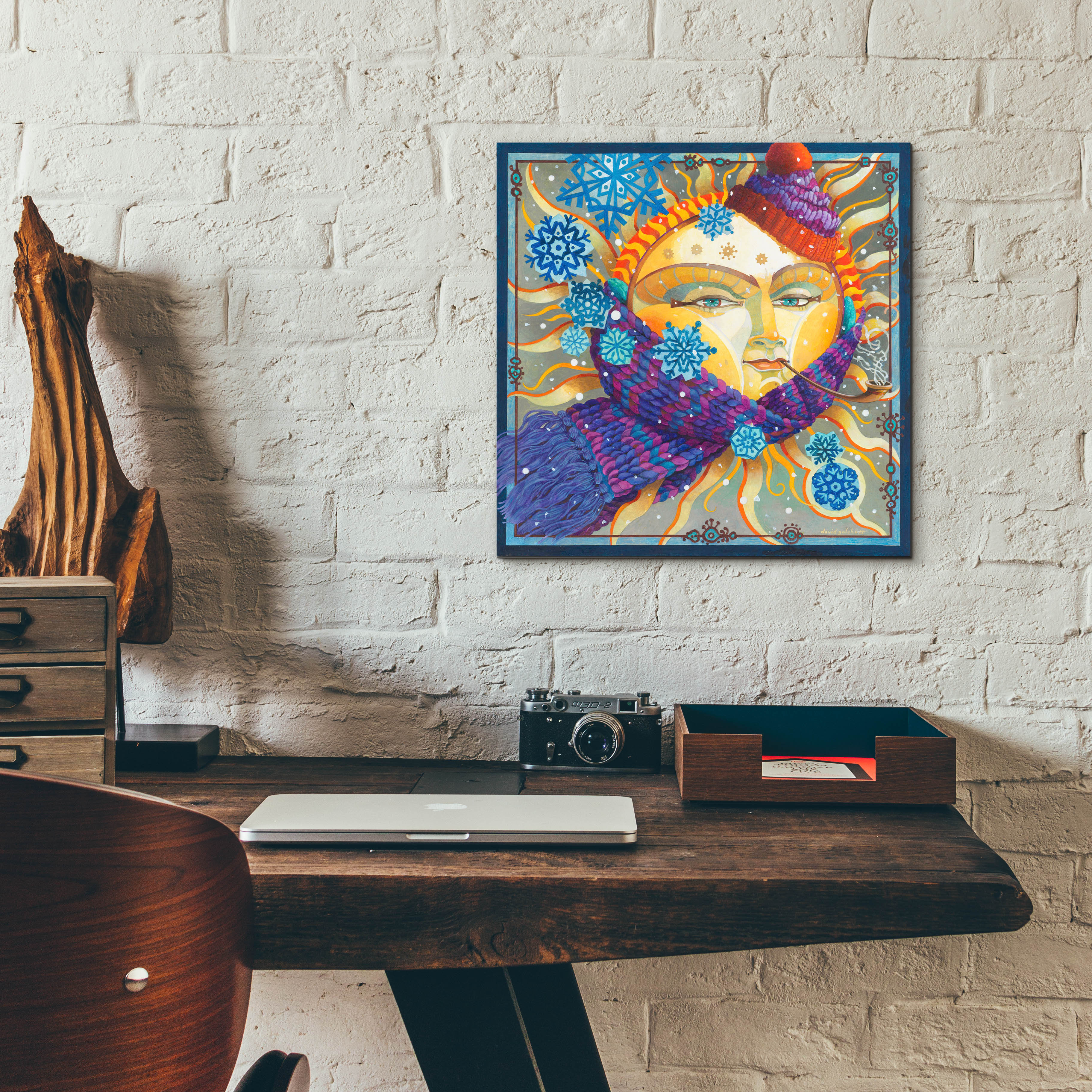 Dakota Fields 'Winter Sun' by David Galchutt Acrylic Glass Wall Art ...