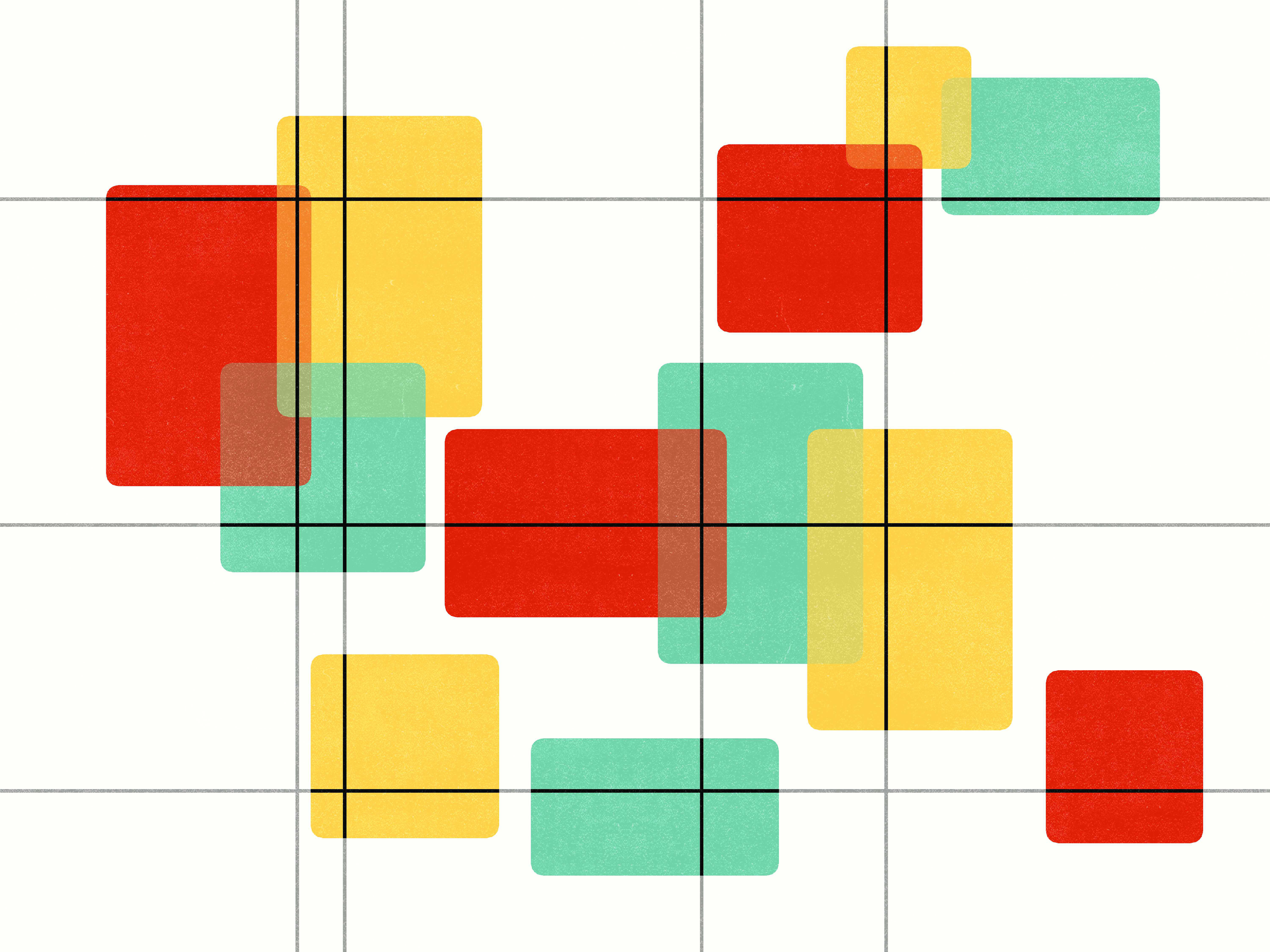 George Oliver Mid Century Modern Rectangles - Wayfair Canada