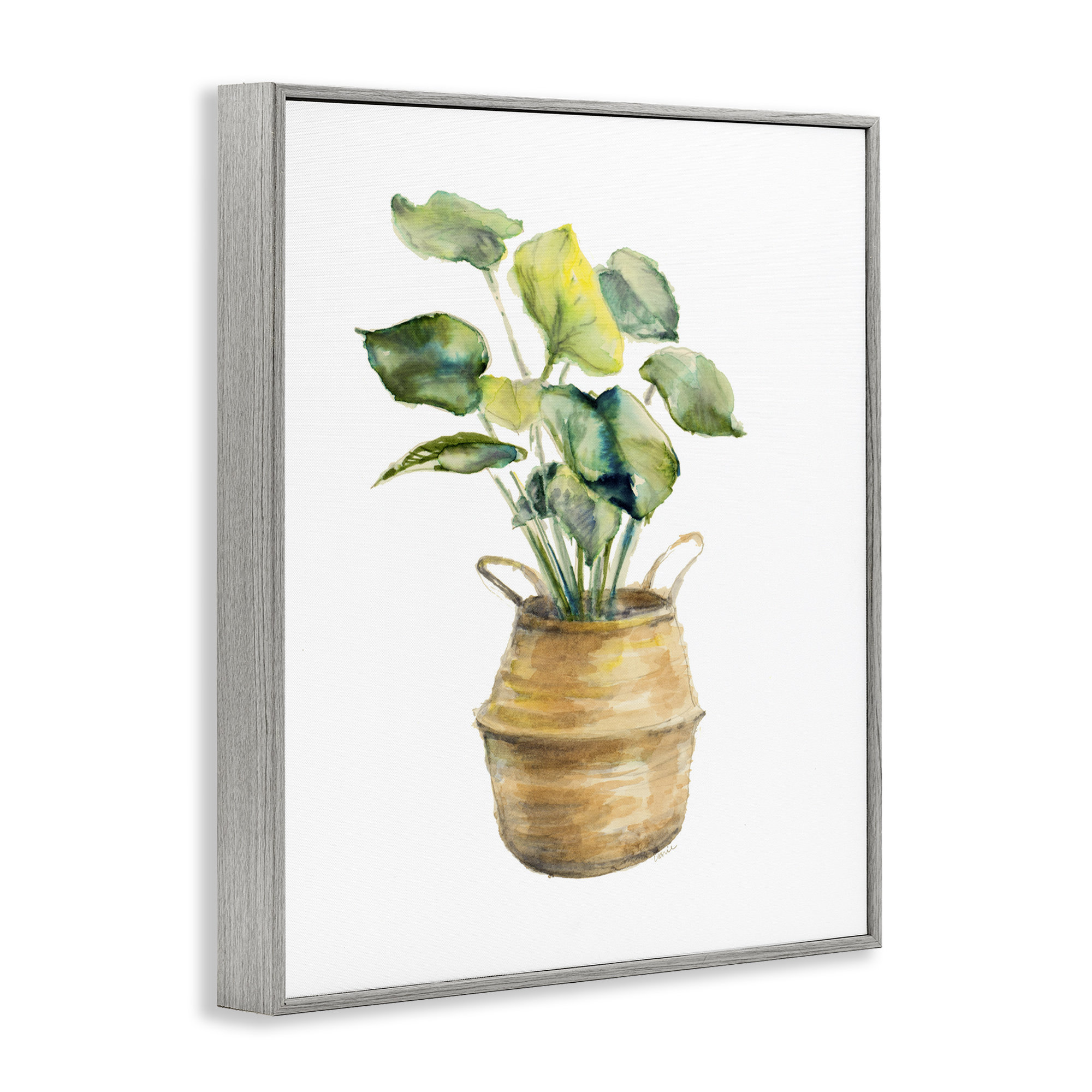 Stupell Industries Plant In Pottery Framed Giclee Art by Lanie Loreth ...