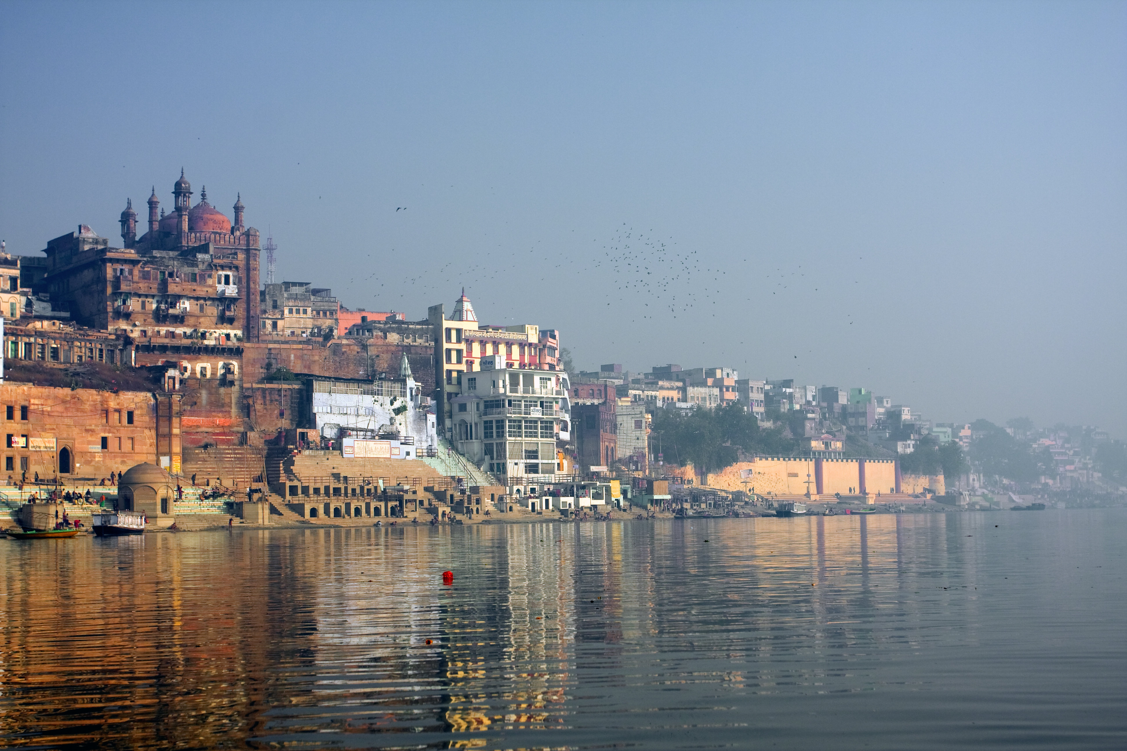 Ebern Designs Holy Indian City Varanasi On Canvas by Chasmer Photograph ...