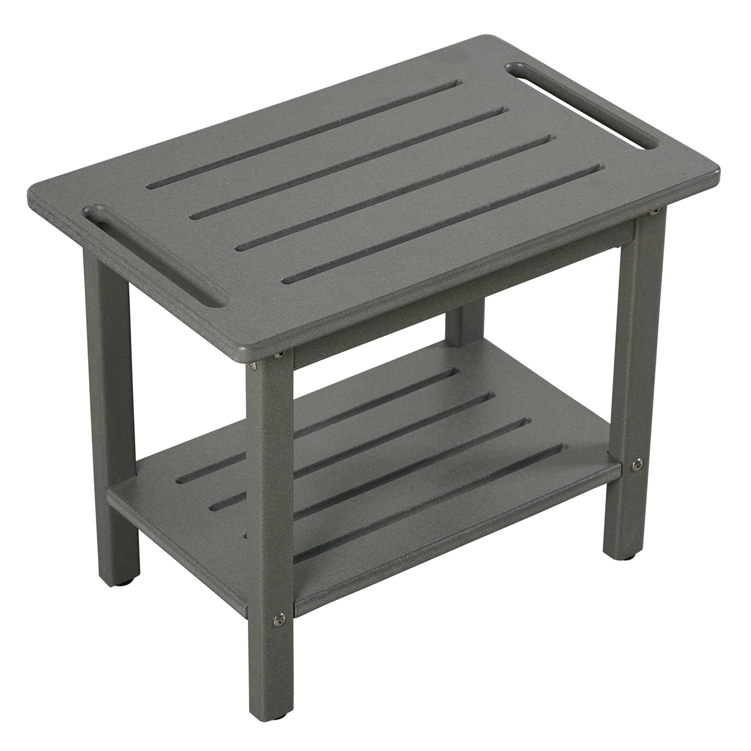 Lark Manor Tabouret de douche imperméable Hdpe pour pieds de rasage ...