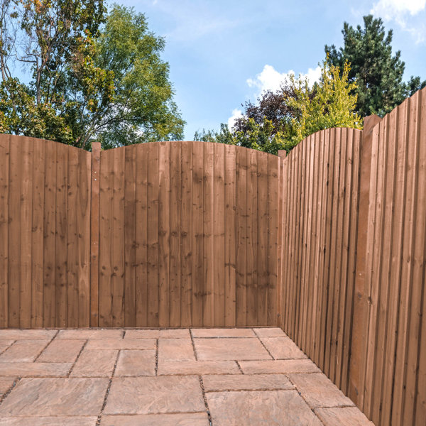 Mercia Garden Products 72cm H x 72cm W Green Wood Fence Panel | Wayfair ...
