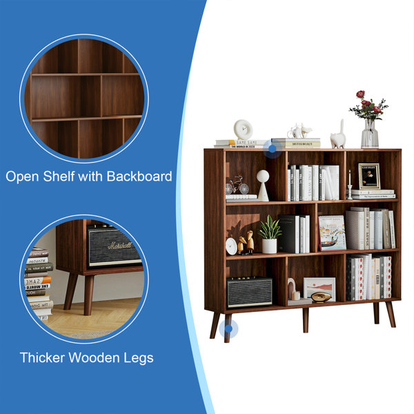 George Oliver Jaen Bookcase & Reviews | Wayfair