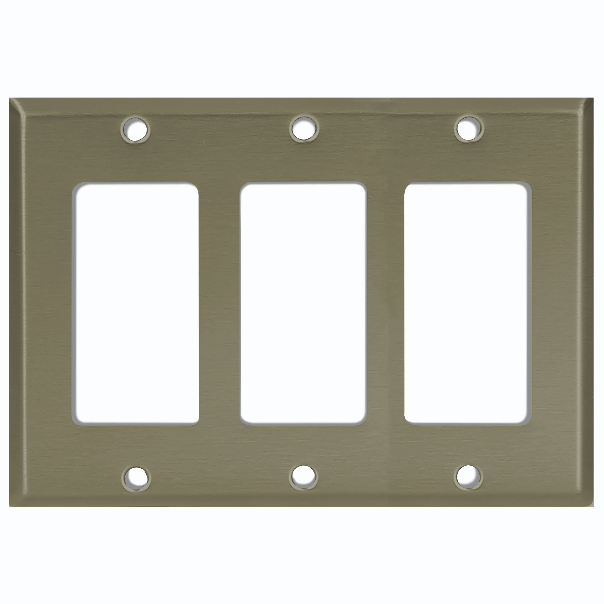WorldAcc 3-Gang Toggle Light Switch Wall Plate | Wayfair