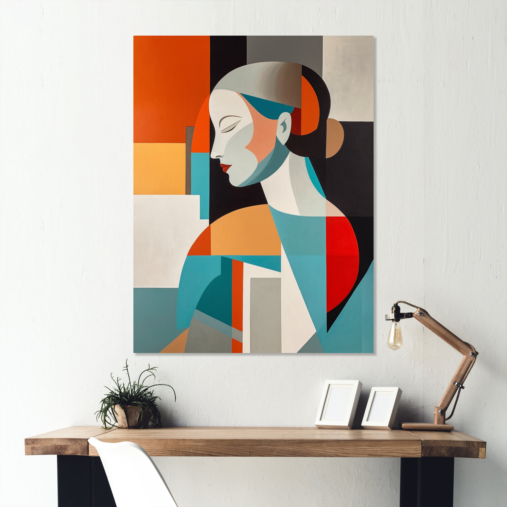 Ivy Bronx Hayleigh Mid Century Female Portrait - Unframed Graphic Art ...