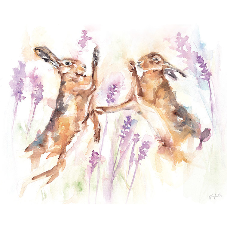 August Grove Spring Hares - No Frame Painting | Wayfair.co.uk