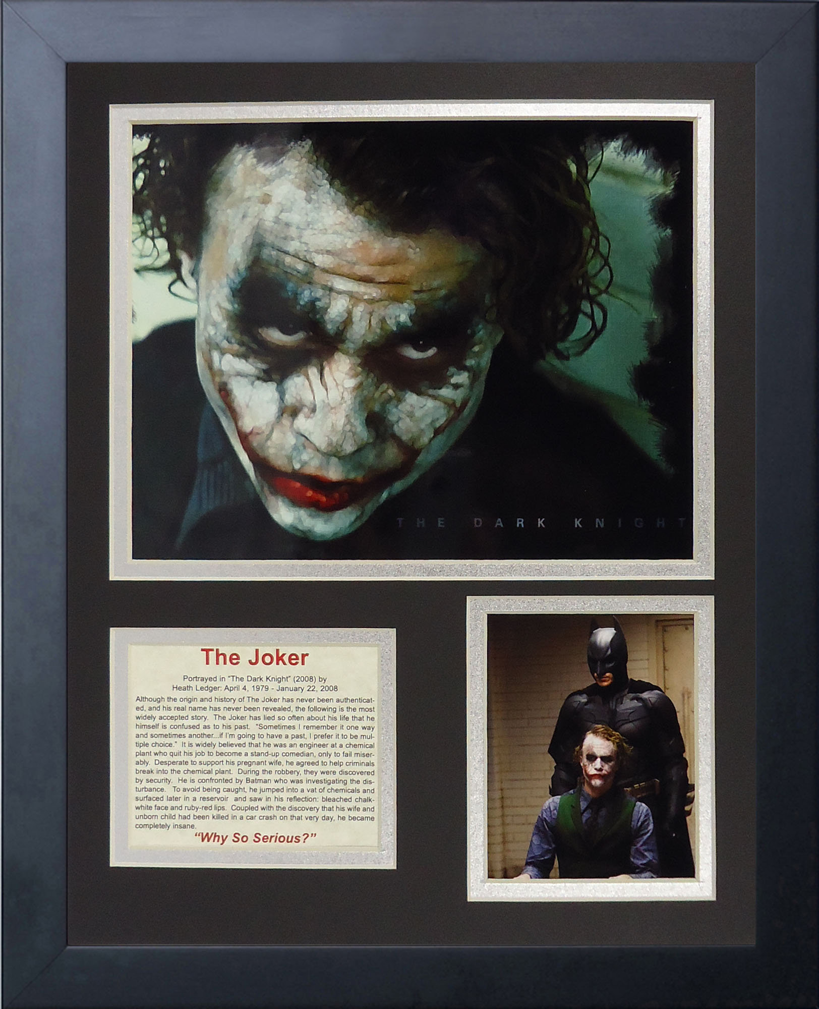 Legends Never Die The Joker Framed Memorabilia & Reviews | Wayfair