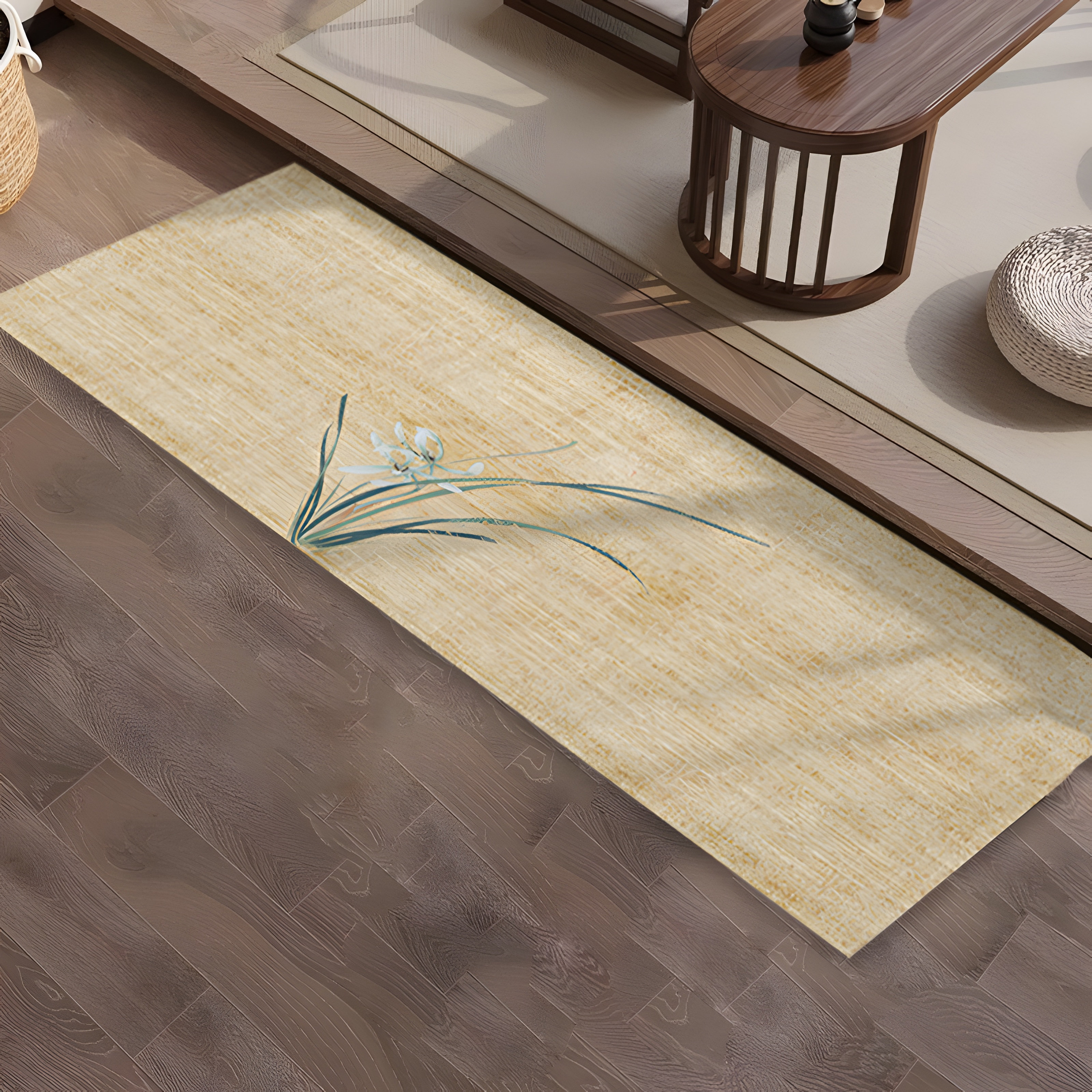 East Urban Home Rectangle Khristin Leather Area Rug | Wayfair