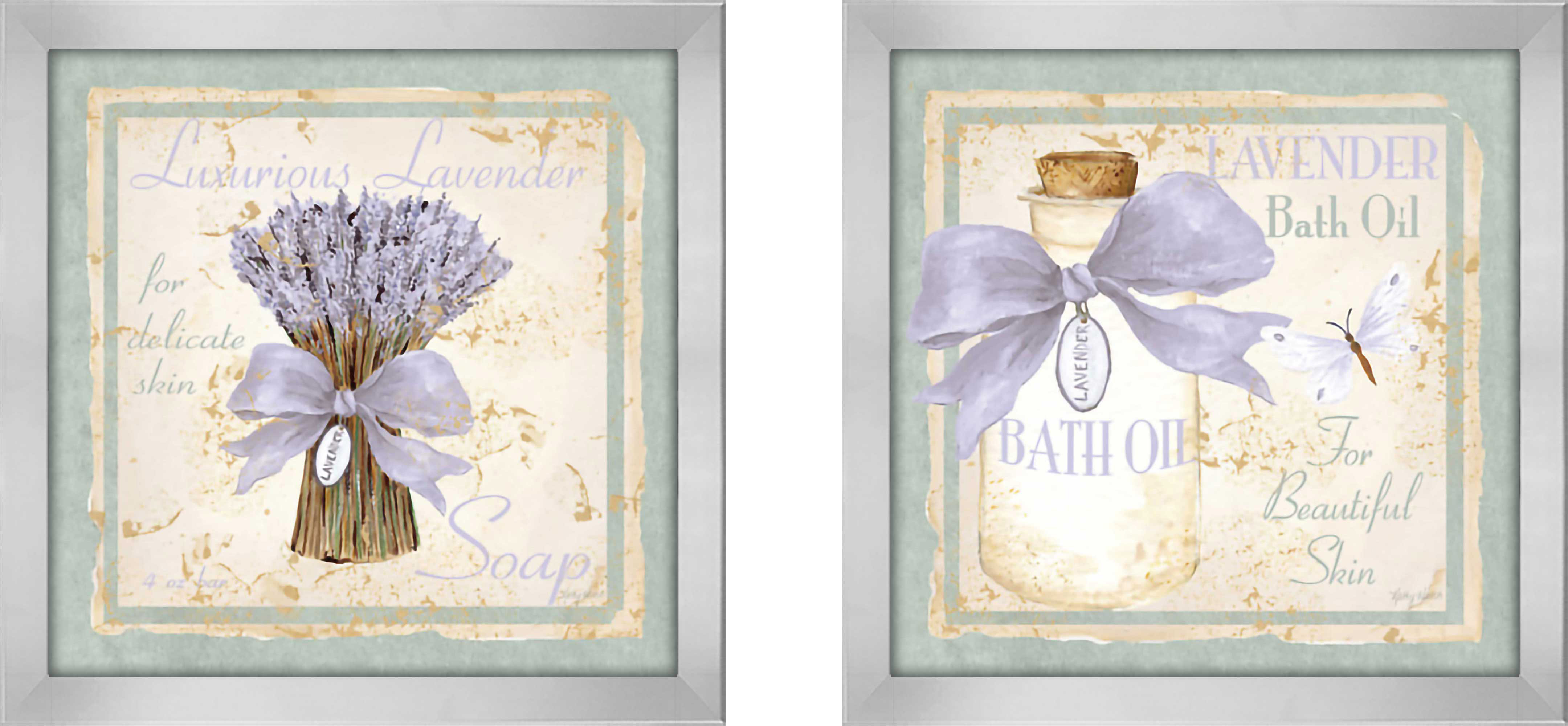 Ophelia & Co. Luxurious Lavender Framed On Paper 2 Pieces Set - Wayfair ...