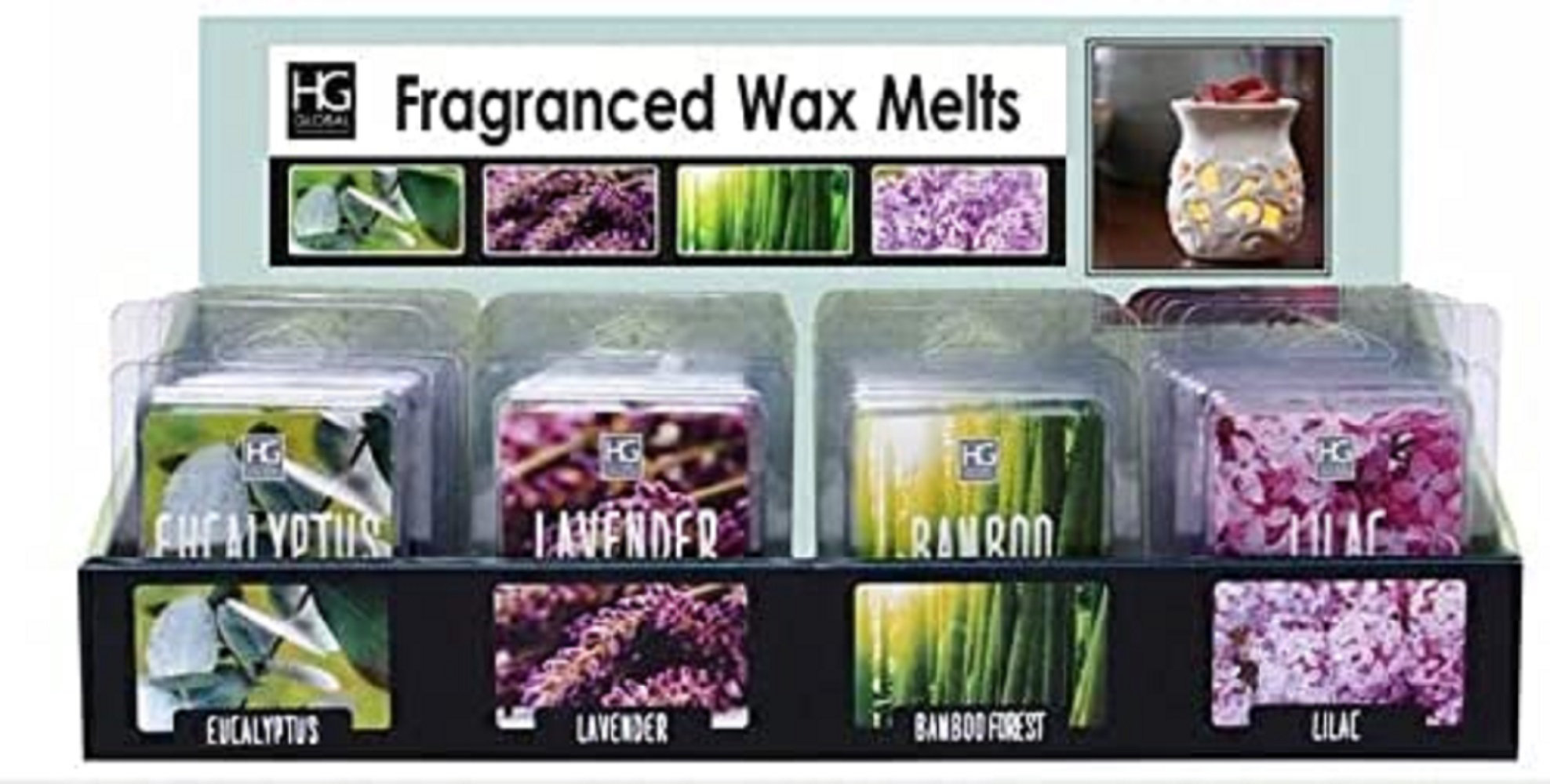 HG Global 24 Piece Multi Fragrance Scented Wax Melt Candle Set ...